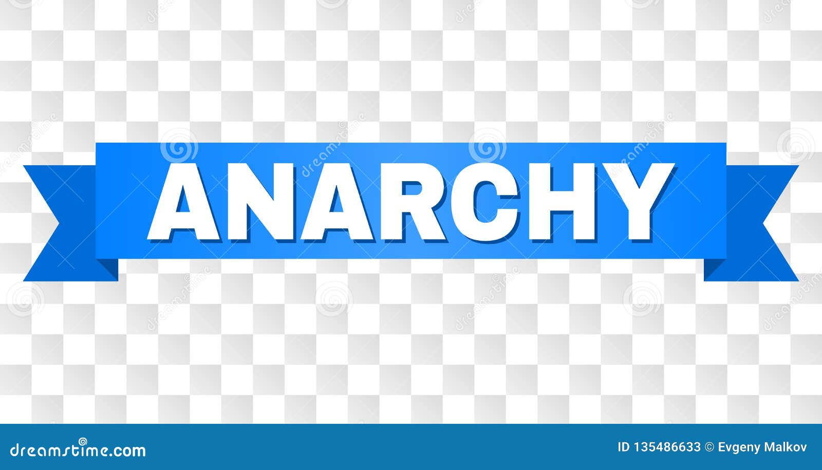 Blue Stripe with ANARCHY Caption Stock Vector - Illustration of ...