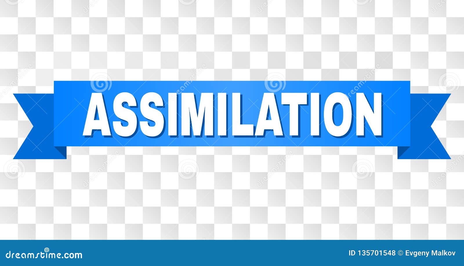 Blue Stripe with ASSIMILATION Text Stock Vector - Illustration of ...