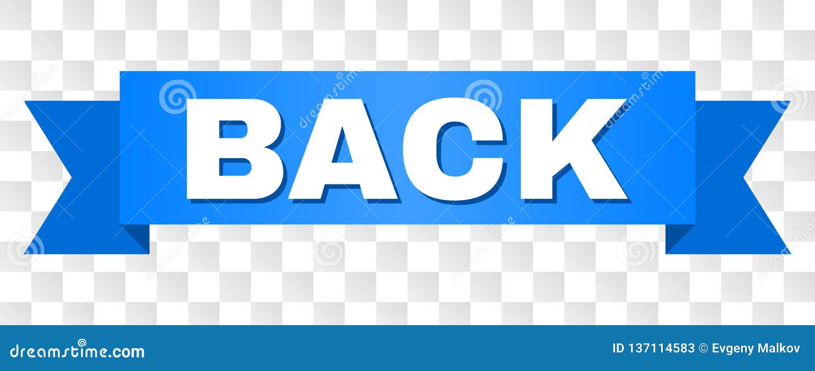 Blue Stripe with BACK Caption Stock Vector - Illustration of vector ...