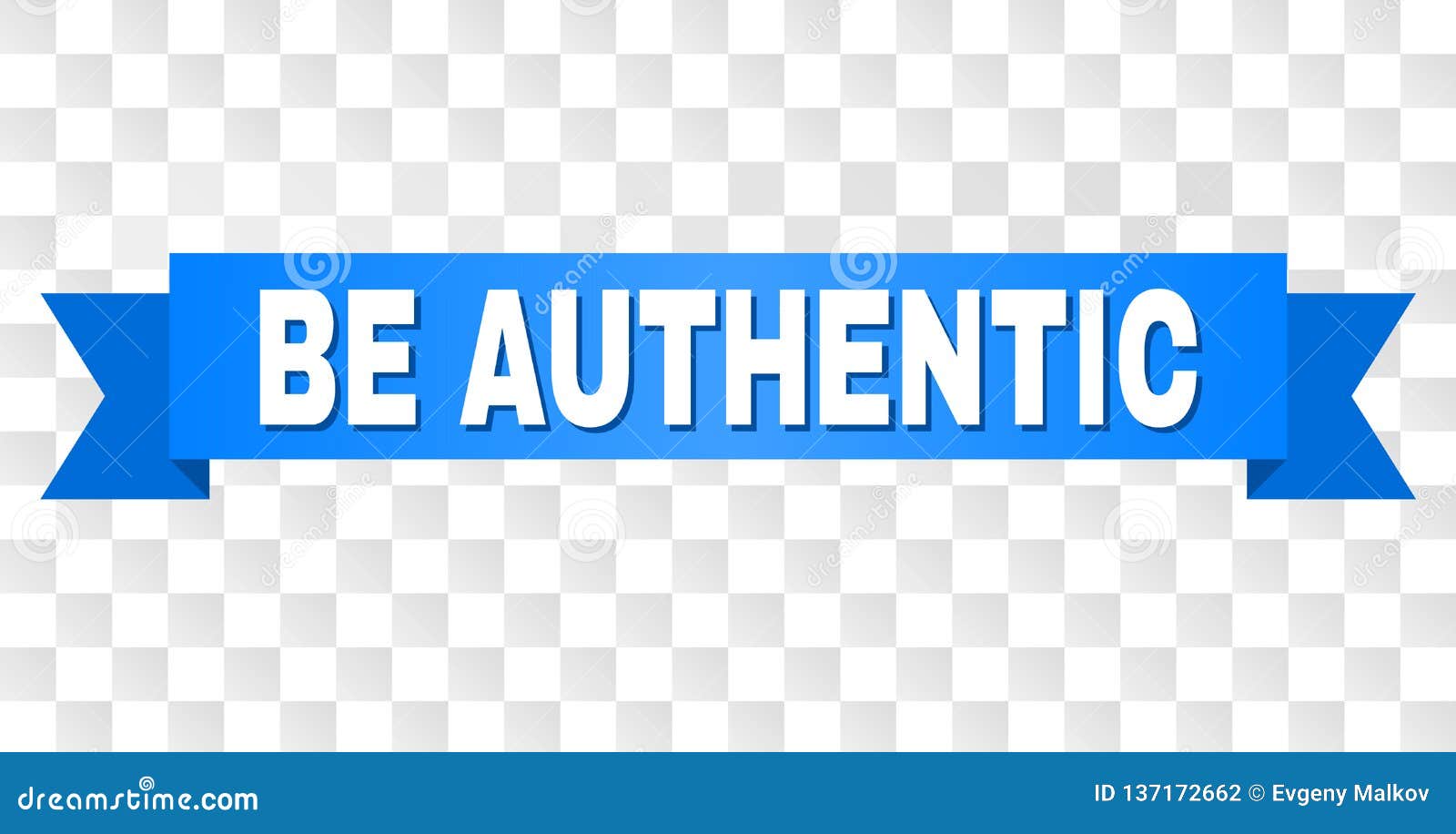 Blue Stripe with BE AUTHENTIC Title Stock Vector - Illustration of ...