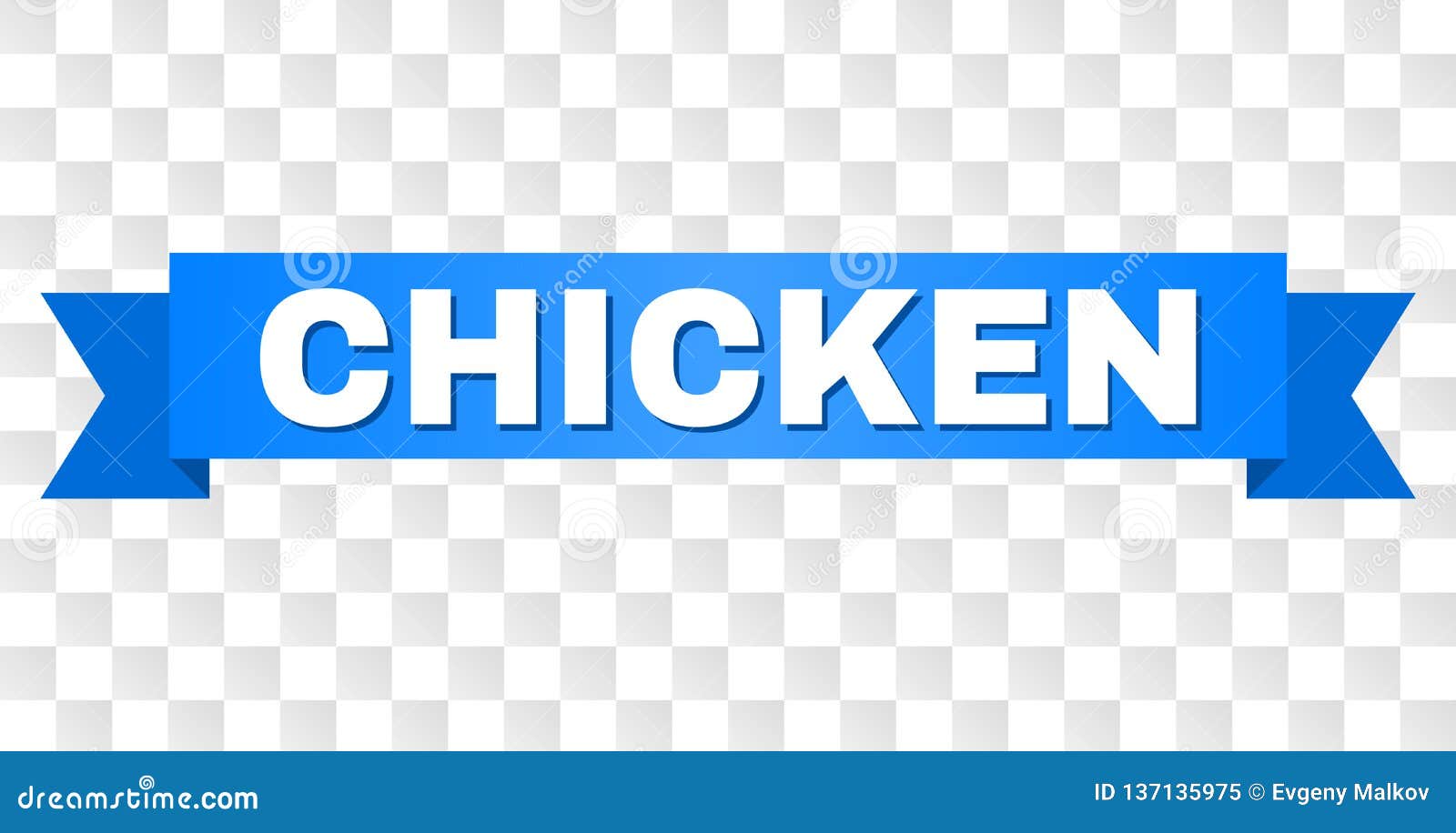 Blue Stripe with CHICKEN Text Stock Vector - Illustration of vector ...