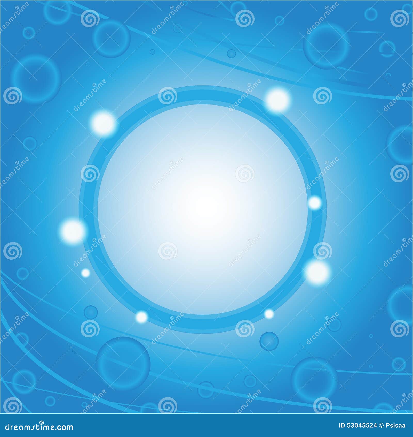 Blue Stripe and Circle Background, Illustration Eps10 Stock ...