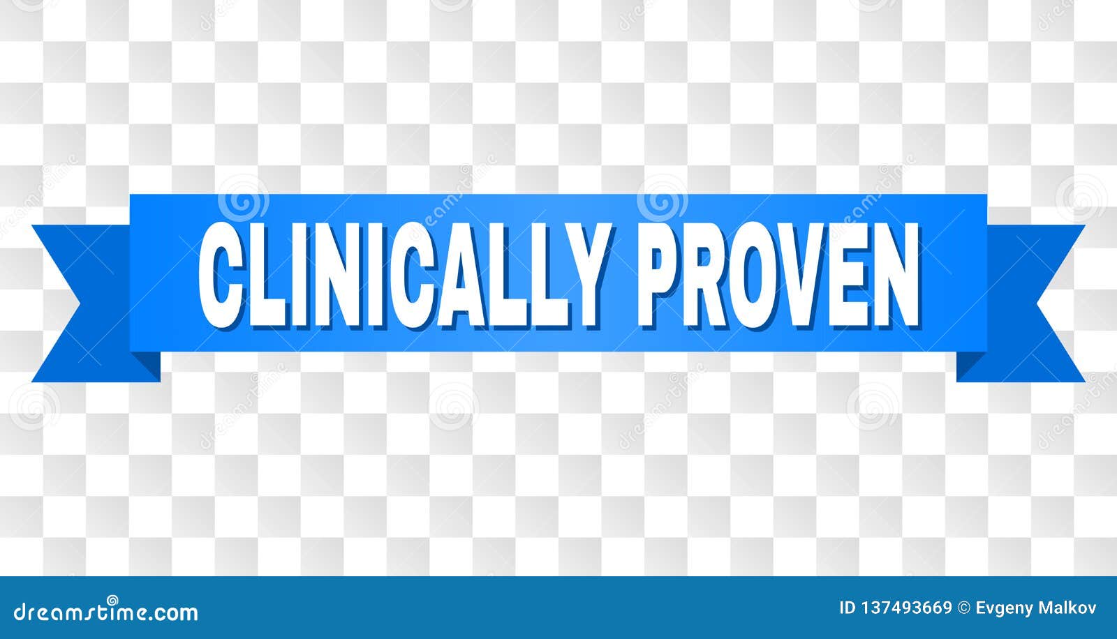 Blue Stripe with CLINICALLY PROVEN Text Stock Vector - Illustration of ...