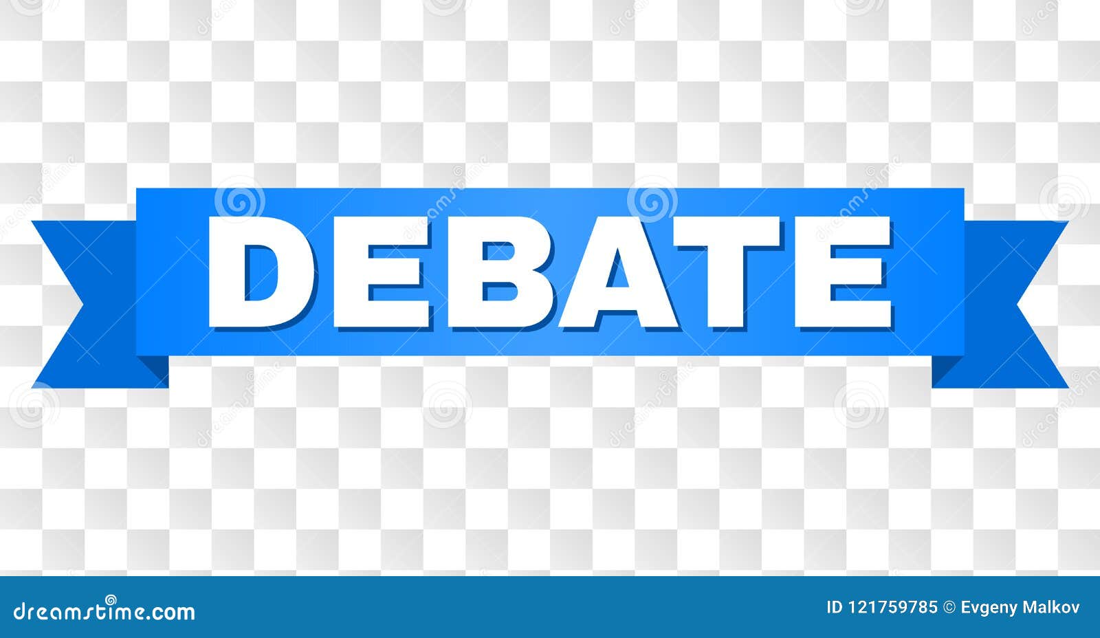 Blue Stripe with DEBATE Text Stock Vector - Illustration of vector ...