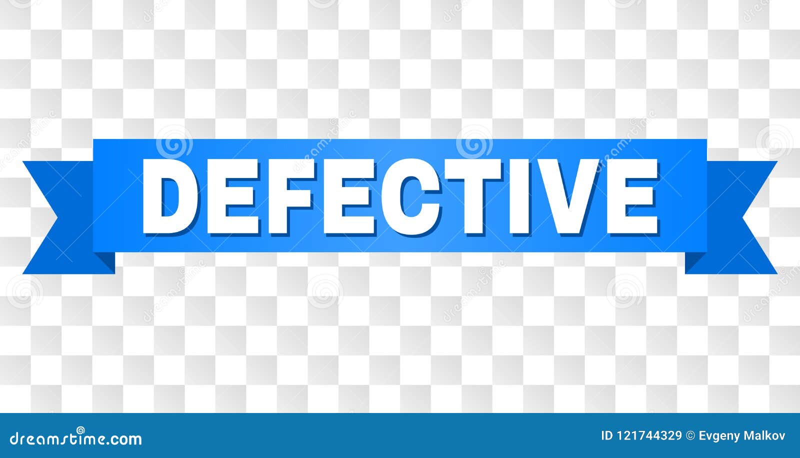Blue Stripe with DEFECTIVE Text Stock Vector - Illustration of blue ...
