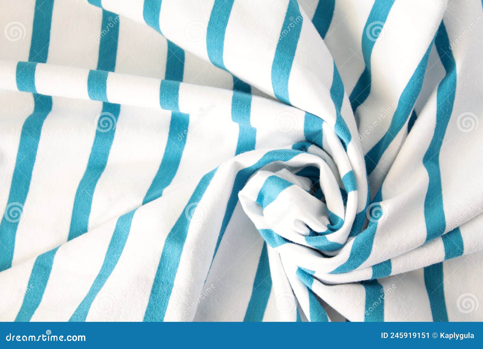 Blue Stripe Curled Draped Fabric Texture Stock Image - Image of ...