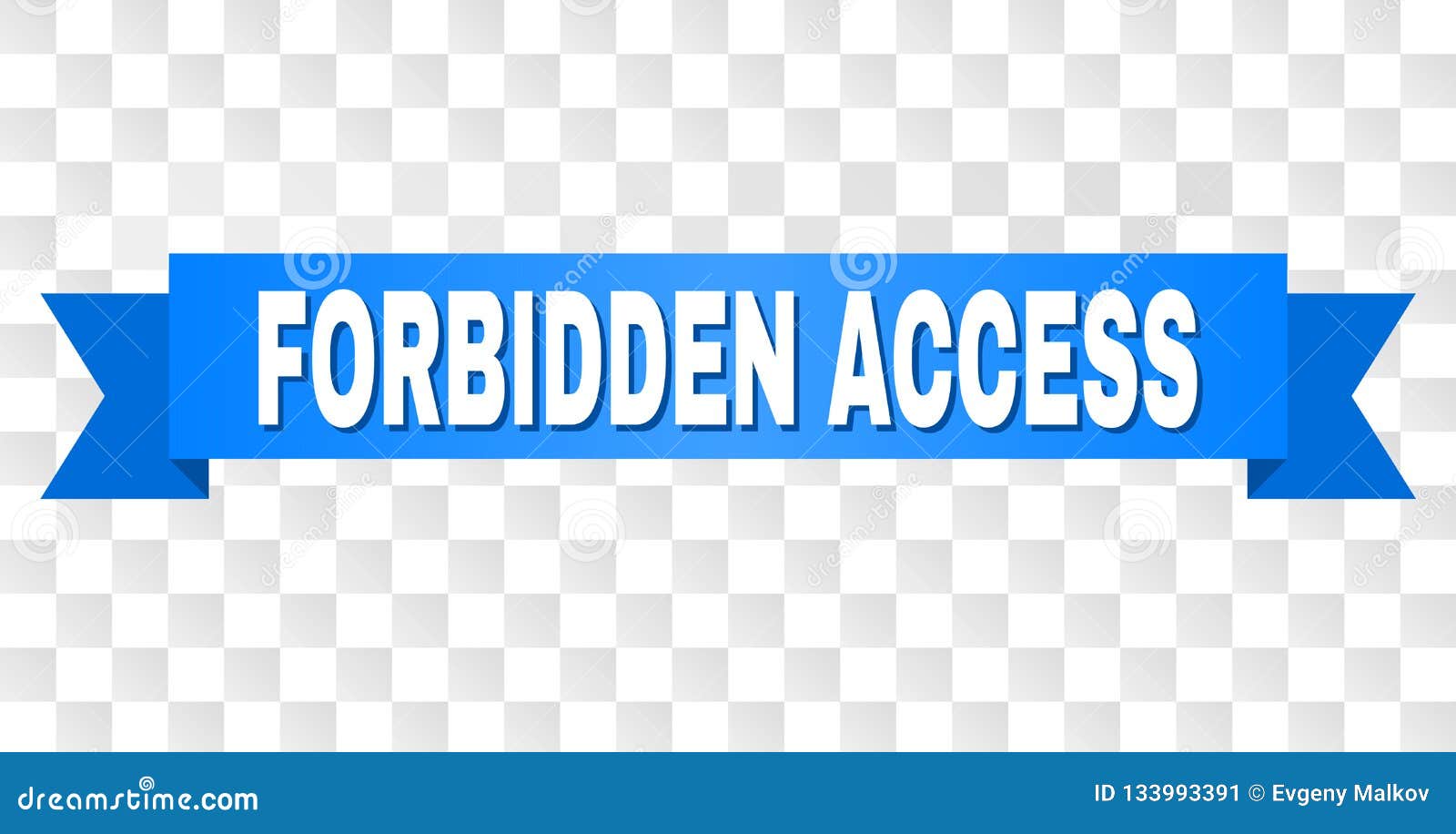 Blue Stripe with FORBIDDEN ACCESS Caption Stock Vector - Illustration ...