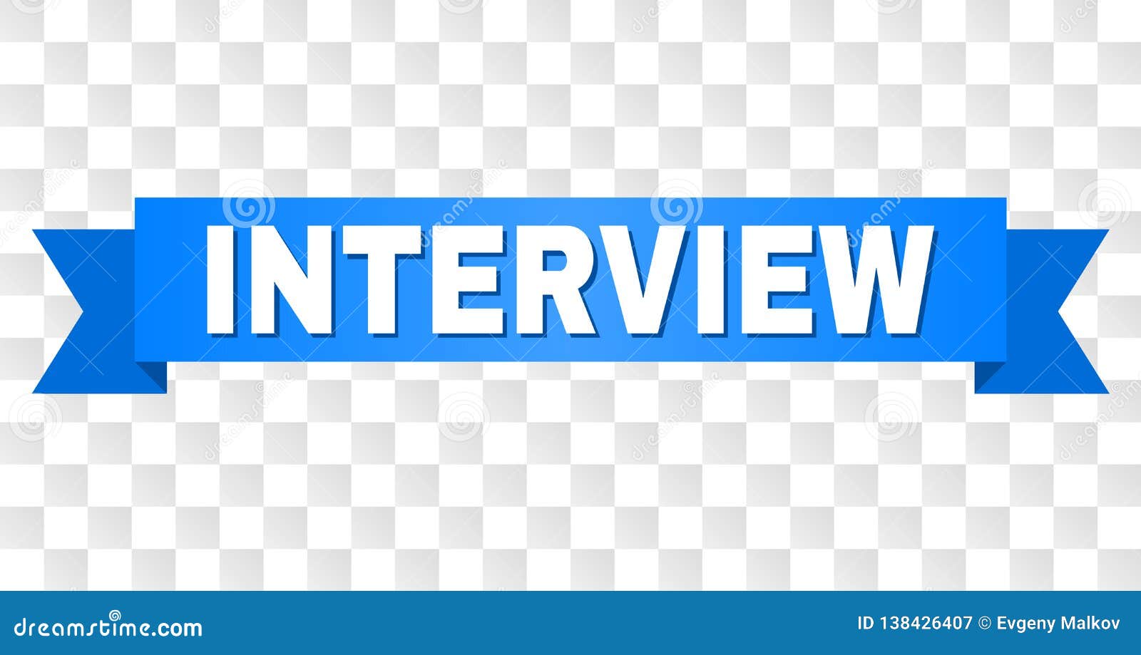 Blue Stripe with INTERVIEW Title Stock Vector - Illustration of ...