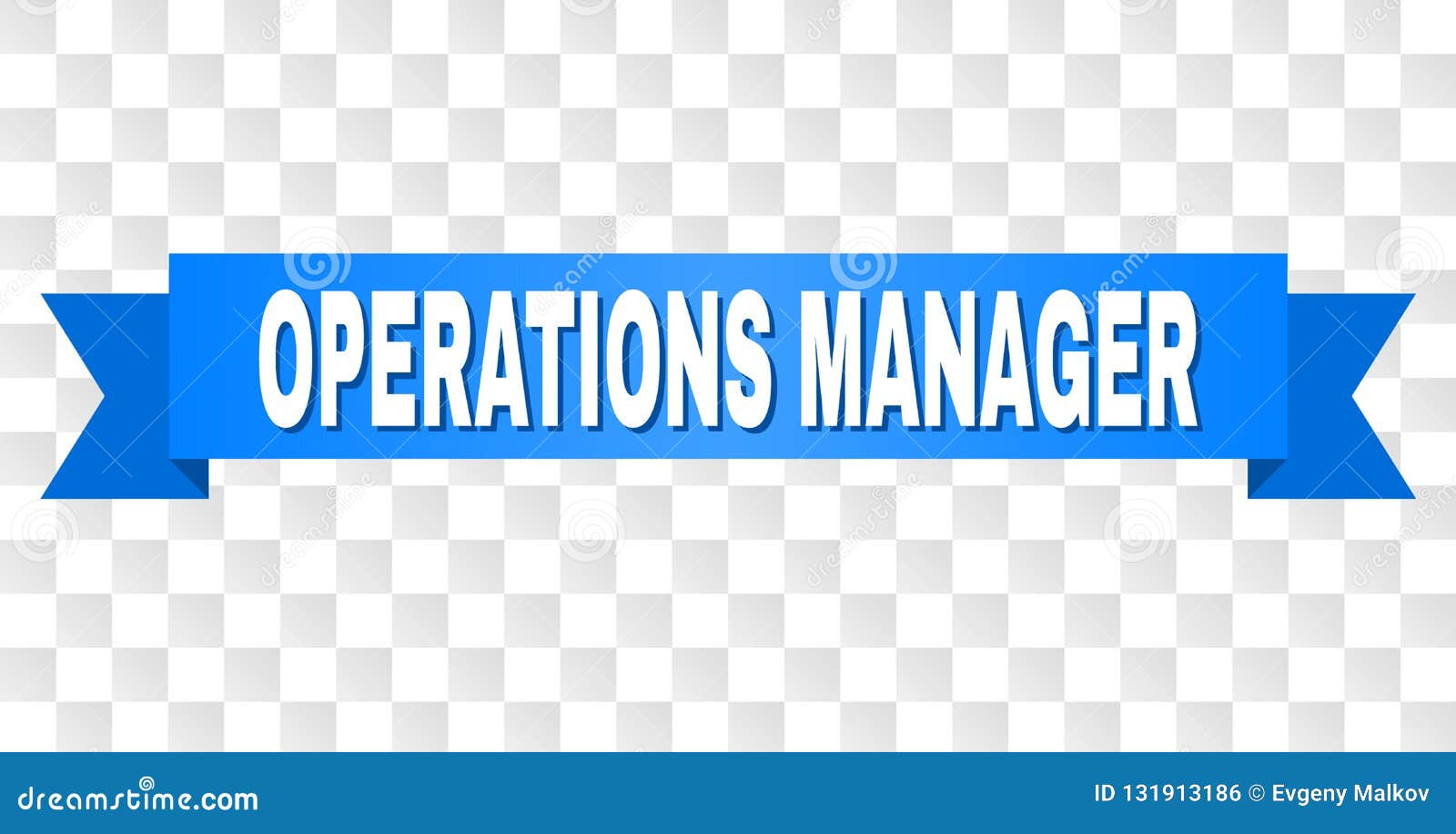 Blue Stripe with OPERATIONS MANAGER Title Stock Vector - Illustration ...