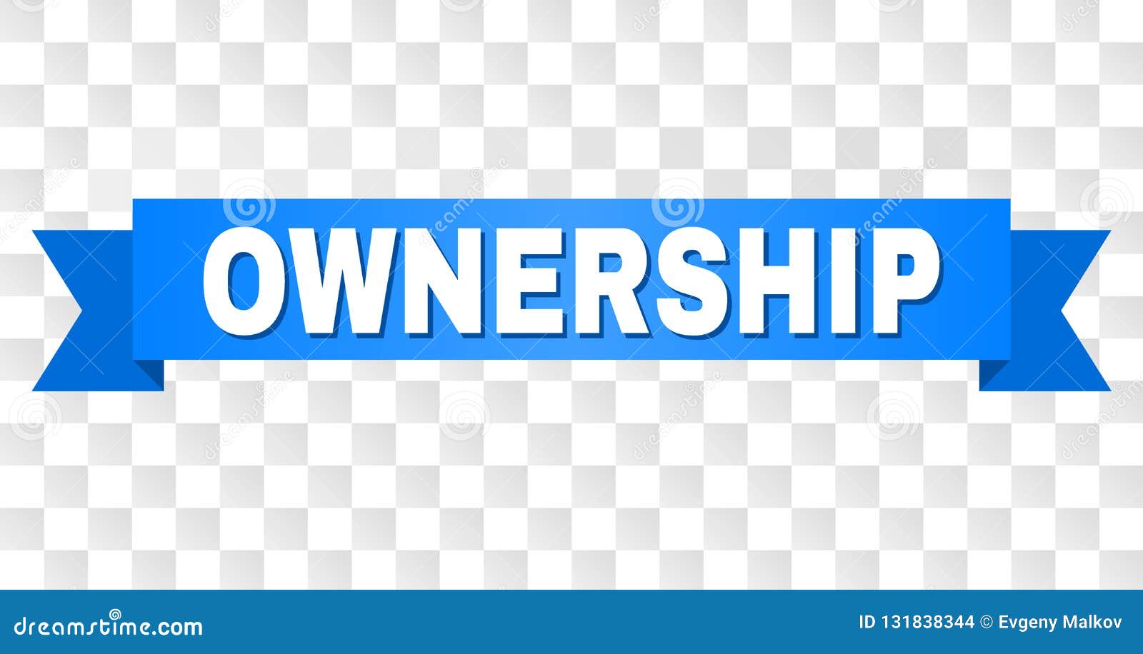 Blue Stripe with OWNERSHIP Text Stock Vector - Illustration of element ...