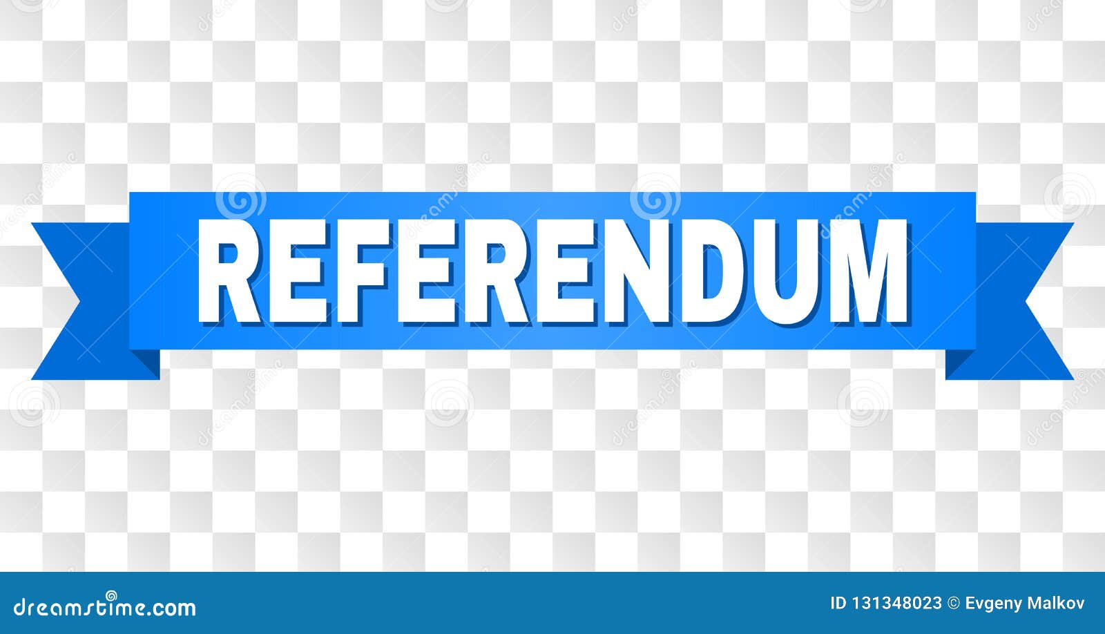 Blue Stripe with REFERENDUM Text Stock Vector - Illustration of sticker ...