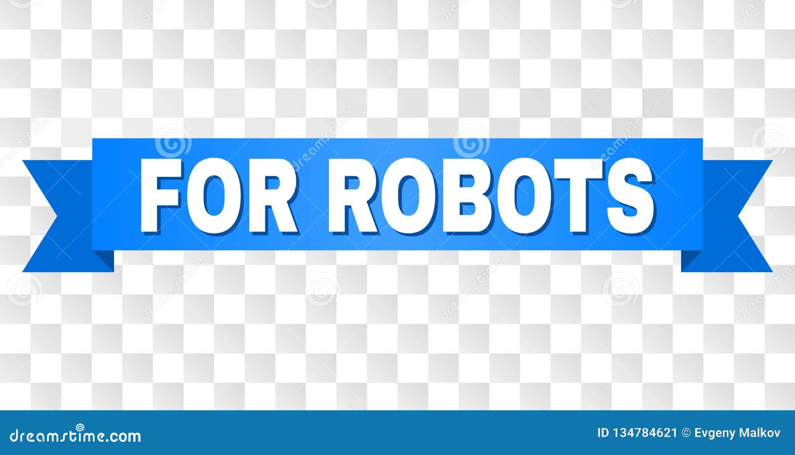 Blue Stripe with for ROBOTS Title Stock Vector - Illustration of ...