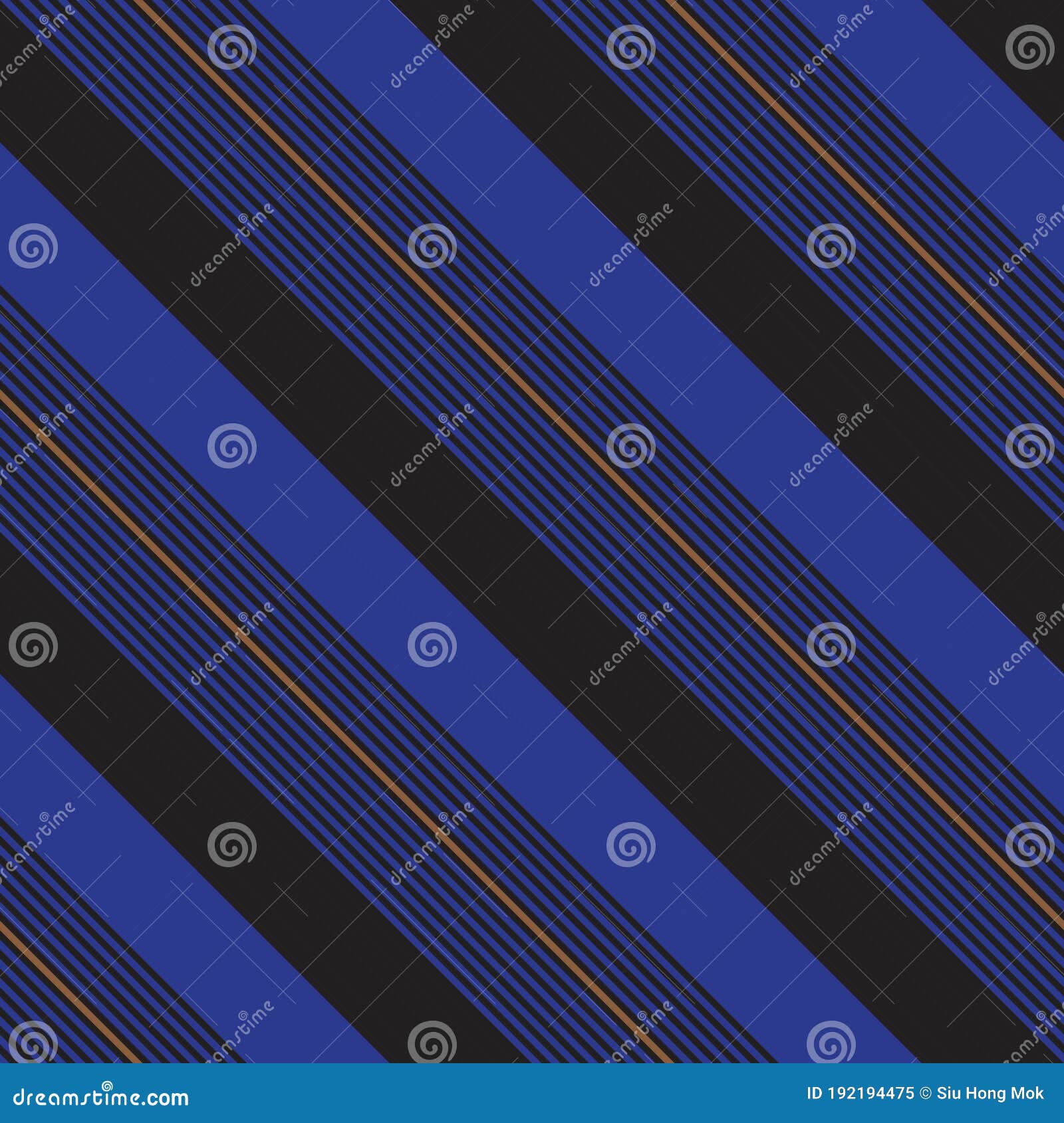Blue Stripe Seamless Pattern Background in Diagonal Style Stock Vector ...