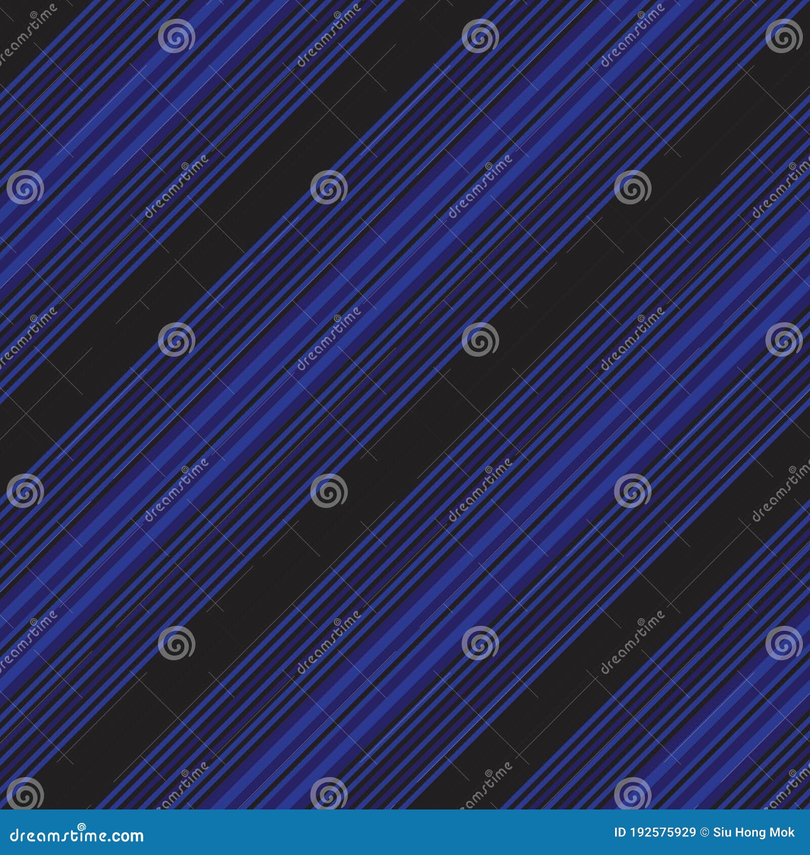 Blue Stripe Seamless Pattern Background in Diagonal Style Stock Vector ...