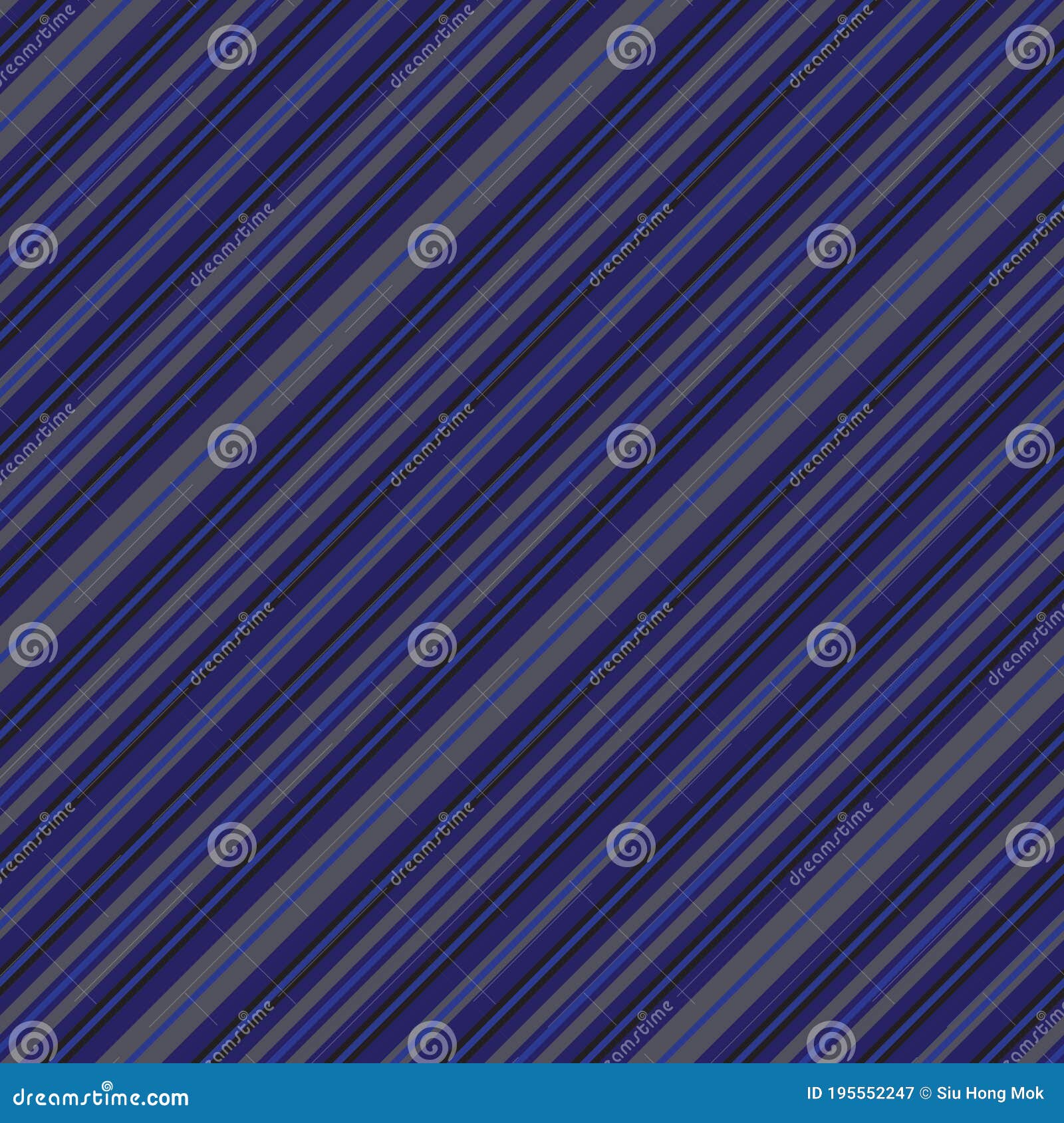 Blue Stripe Seamless Pattern Background in Diagonal Style Stock Vector ...