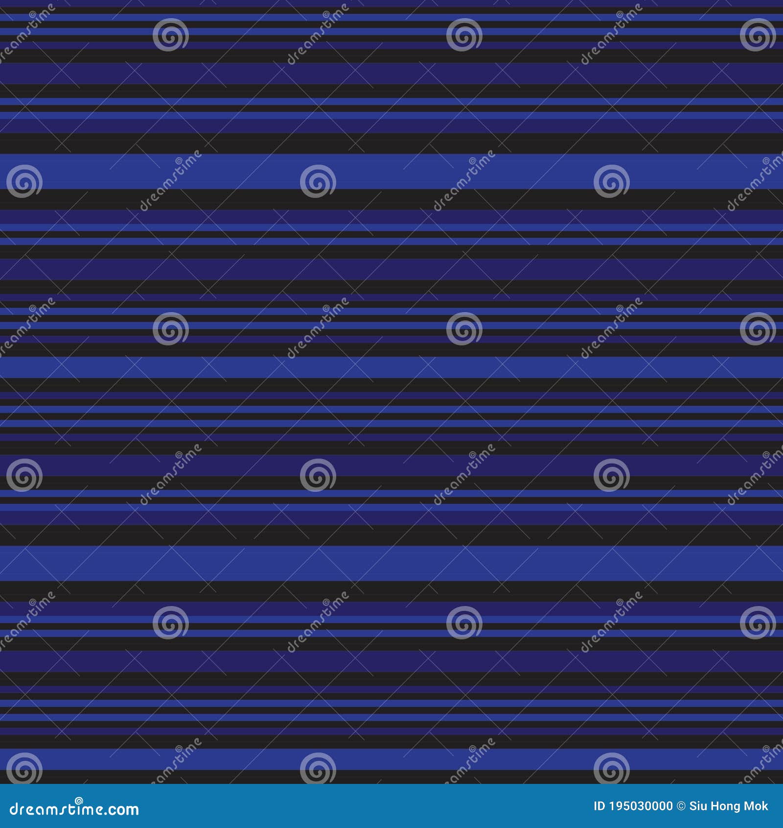 Blue Stripe Seamless Pattern Background in Horizontal Style Stock ...