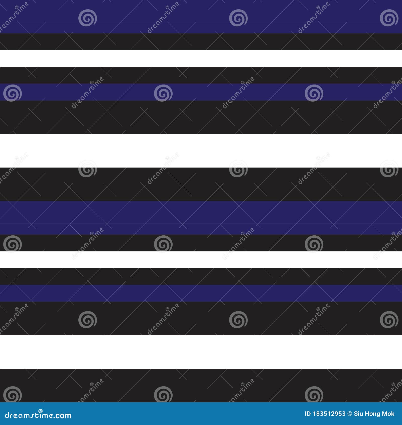 Blue Stripe Seamless Pattern Background in Horizontal Style Stock ...