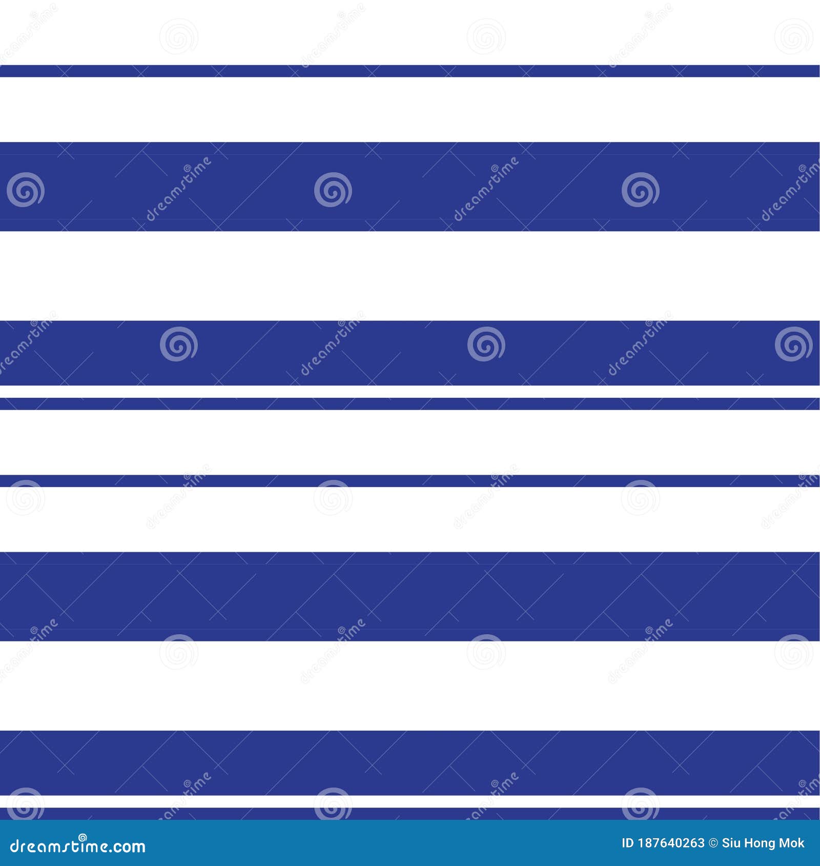 Blue Stripe Seamless Pattern Background in Horizontal Style Stock ...