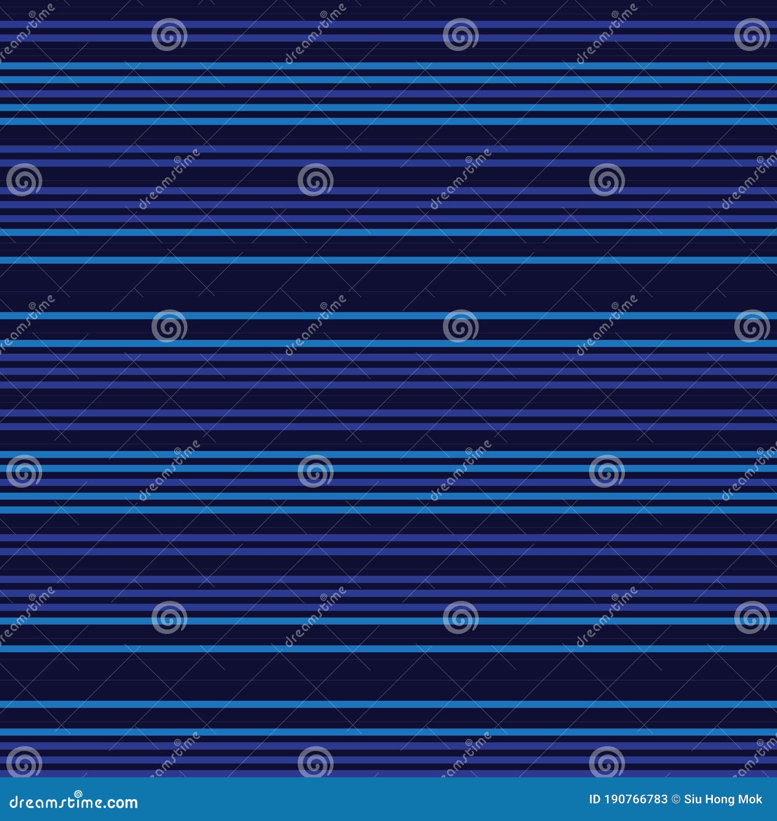 Blue Stripe Seamless Pattern Background in Horizontal Style Stock ...