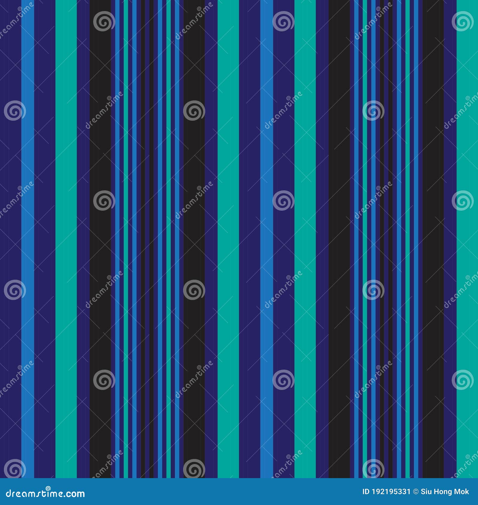 Blue Stripe Seamless Pattern Background in Vertical Style Stock Vector ...