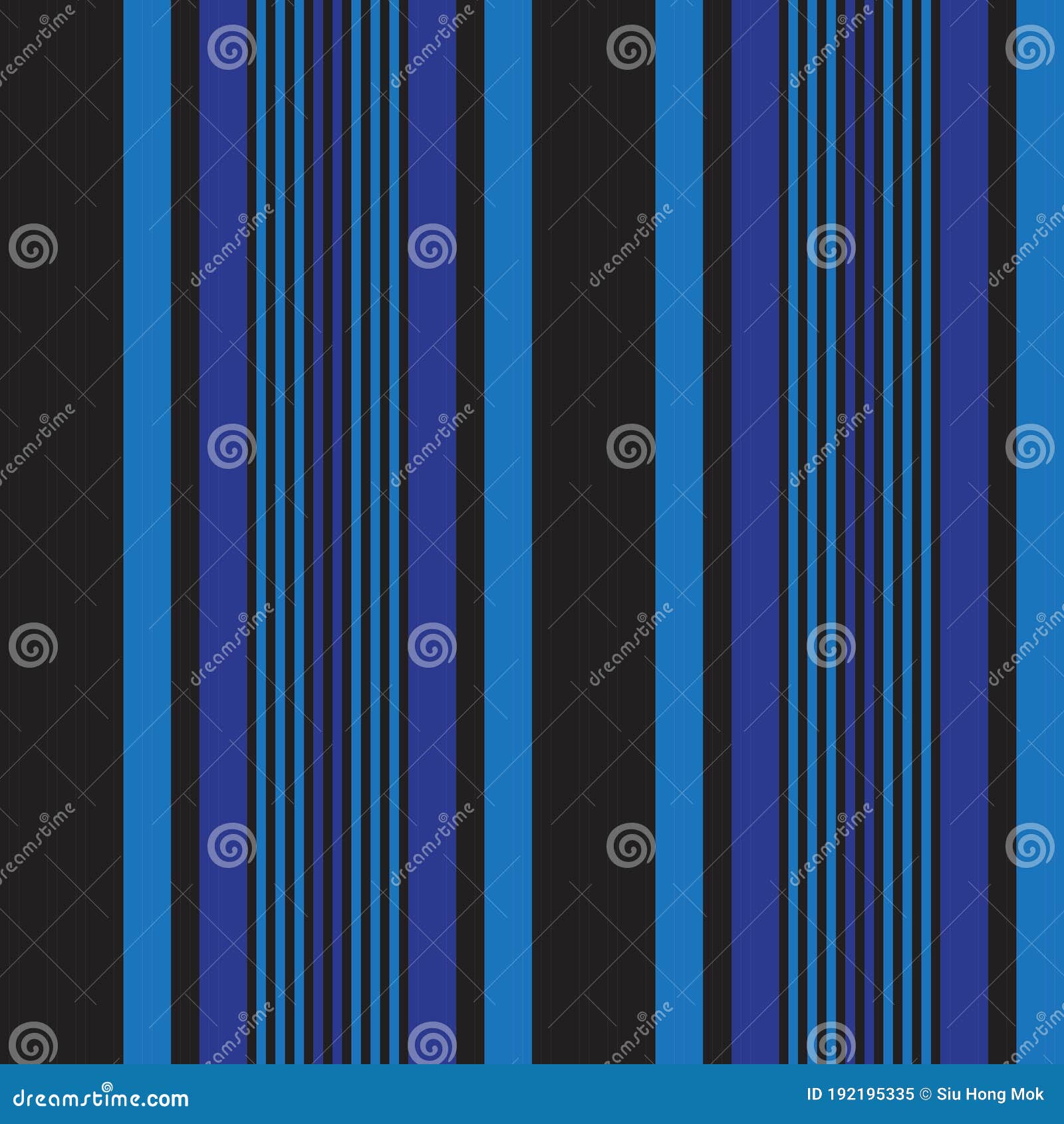 Blue Stripe Seamless Pattern Background in Vertical Style Stock Vector ...
