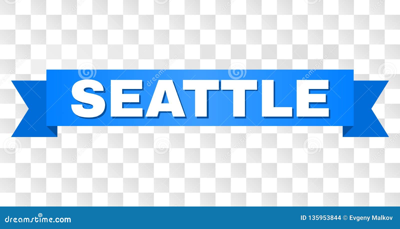 Blue Stripe with SEATTLE Text Stock Vector - Illustration of band ...