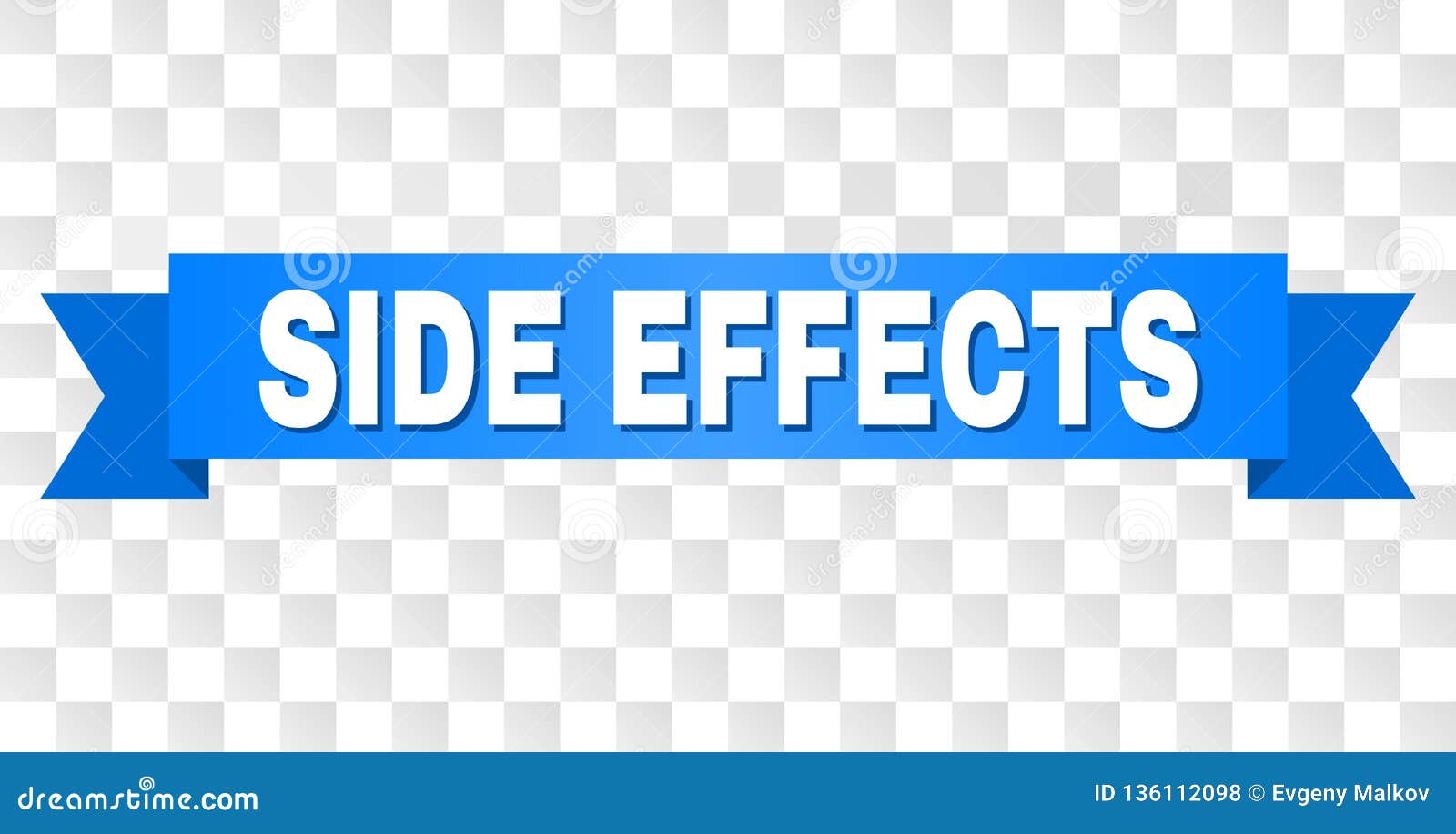 Blue Stripe with SIDE EFFECTS Title Stock Vector - Illustration of ...