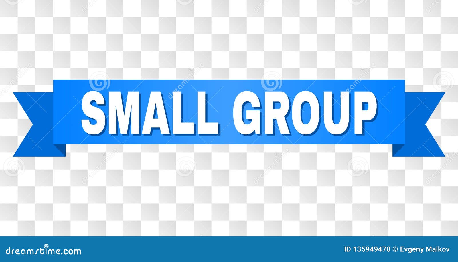 Blue Stripe with SMALL GROUP Text Stock Vector - Illustration of ribbon ...