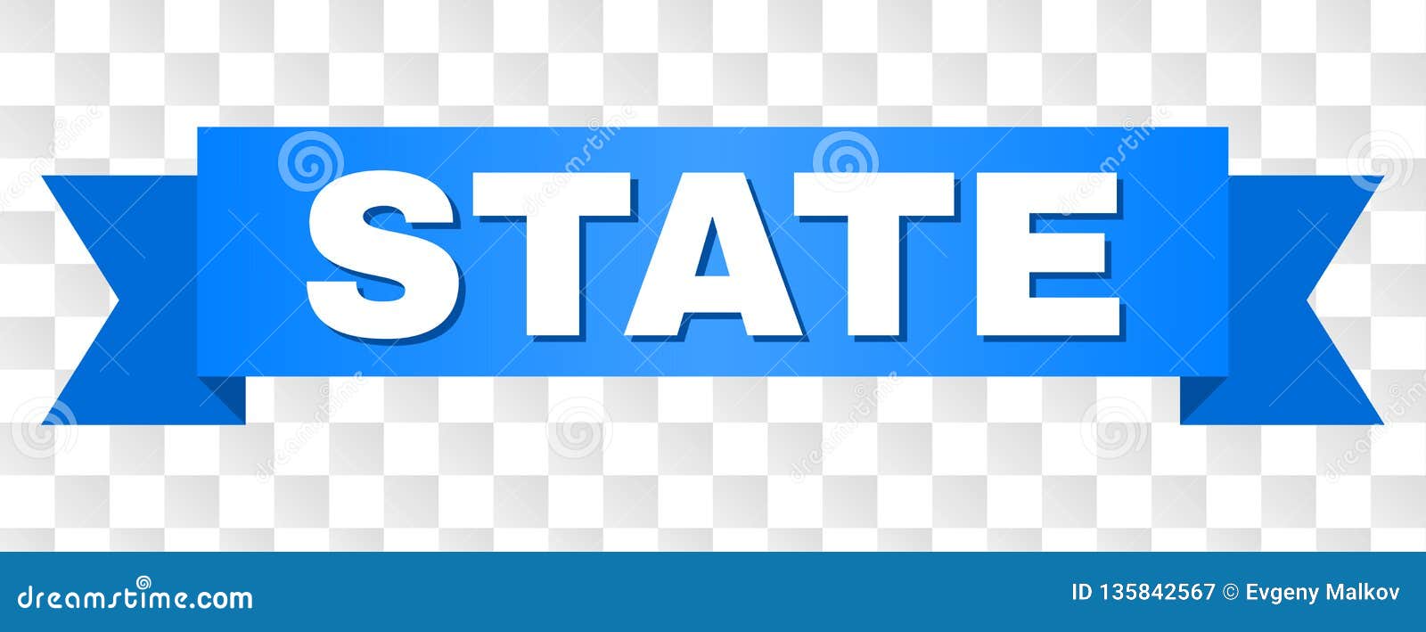 Blue Stripe with STATE Title Stock Vector - Illustration of banner ...