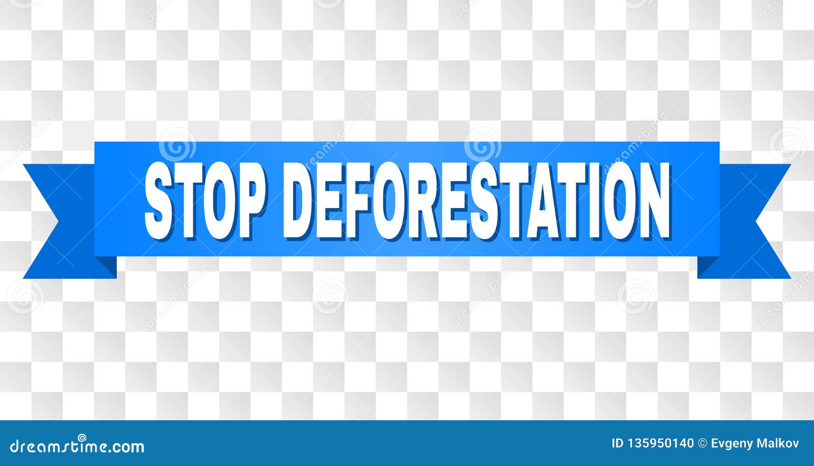 Blue Stripe with STOP DEFORESTATION Title Stock Vector - Illustration ...