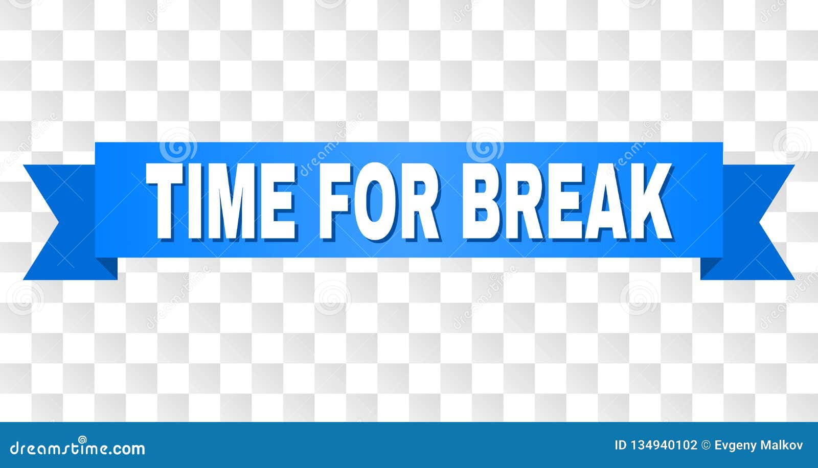 Blue Stripe with TIME for BREAK Title Stock Vector - Illustration of ...