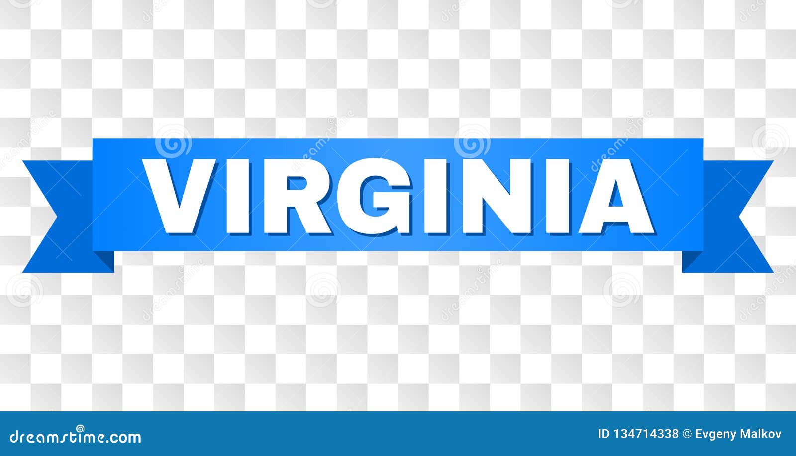 Blue Stripe with VIRGINIA Text Stock Vector - Illustration of ribbon ...