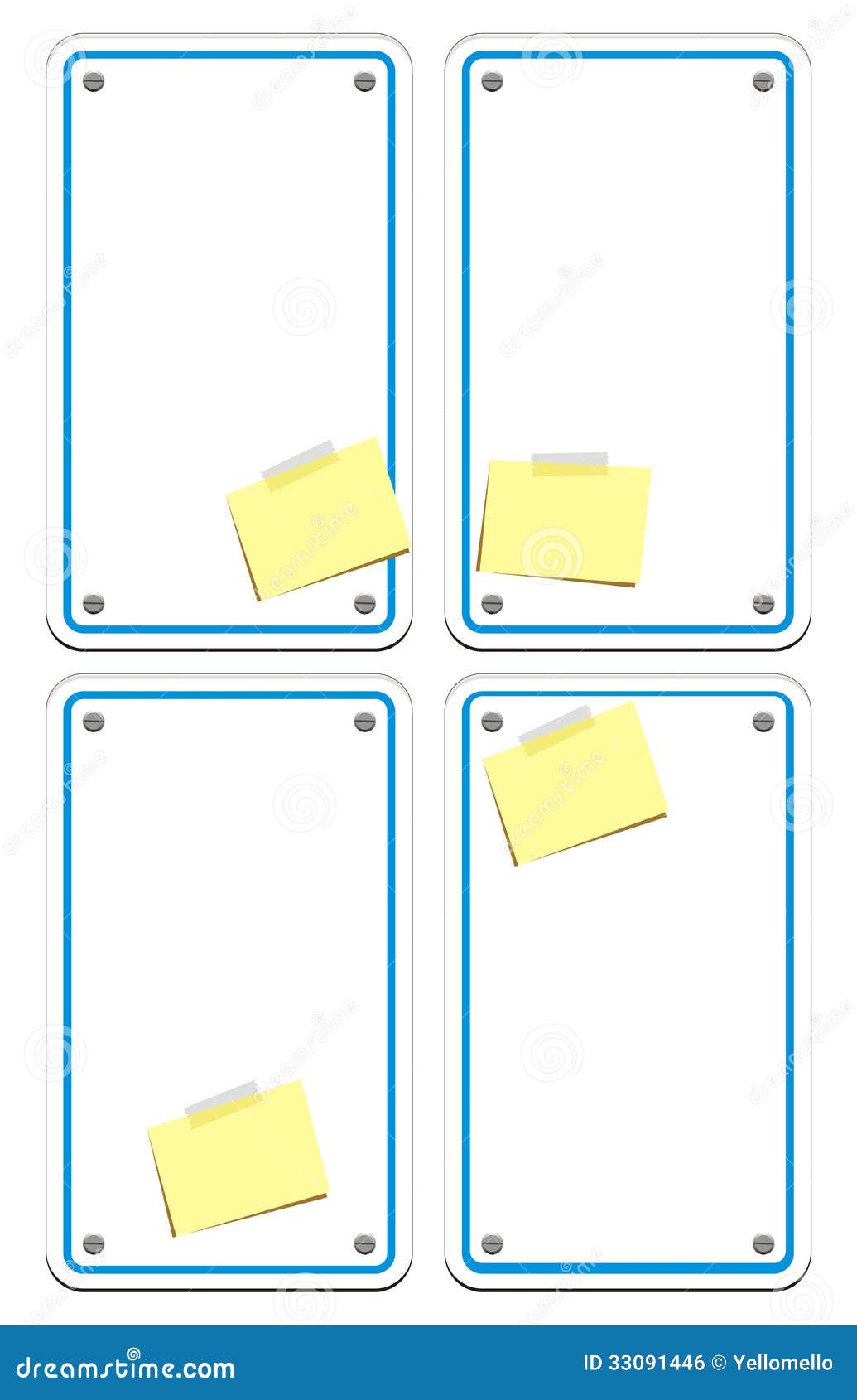 Blue stripe web boxes stock vector. Illustration of message - 33091446