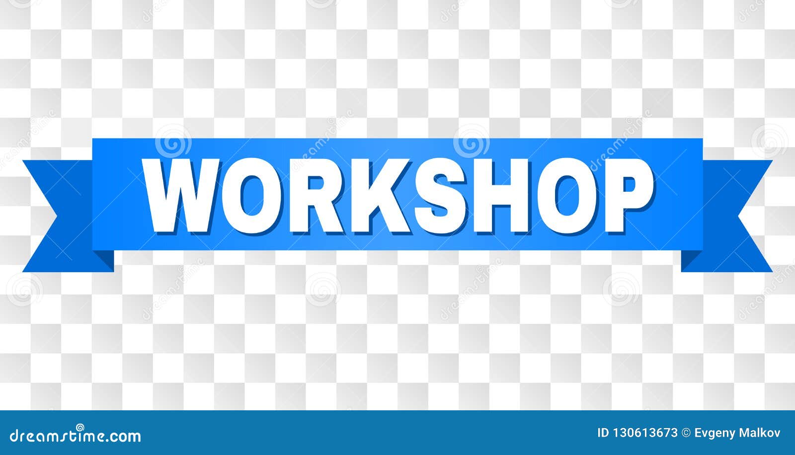 Blue Stripe with WORKSHOP Title Stock Vector - Illustration of text ...