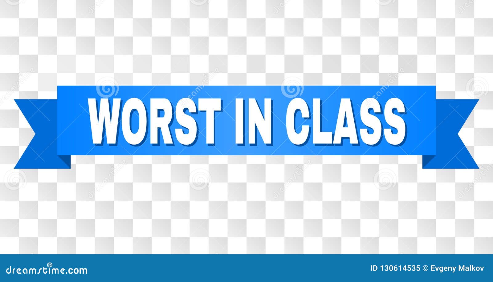 Blue Stripe with WORST in CLASS Text Stock Vector - Illustration of ...
