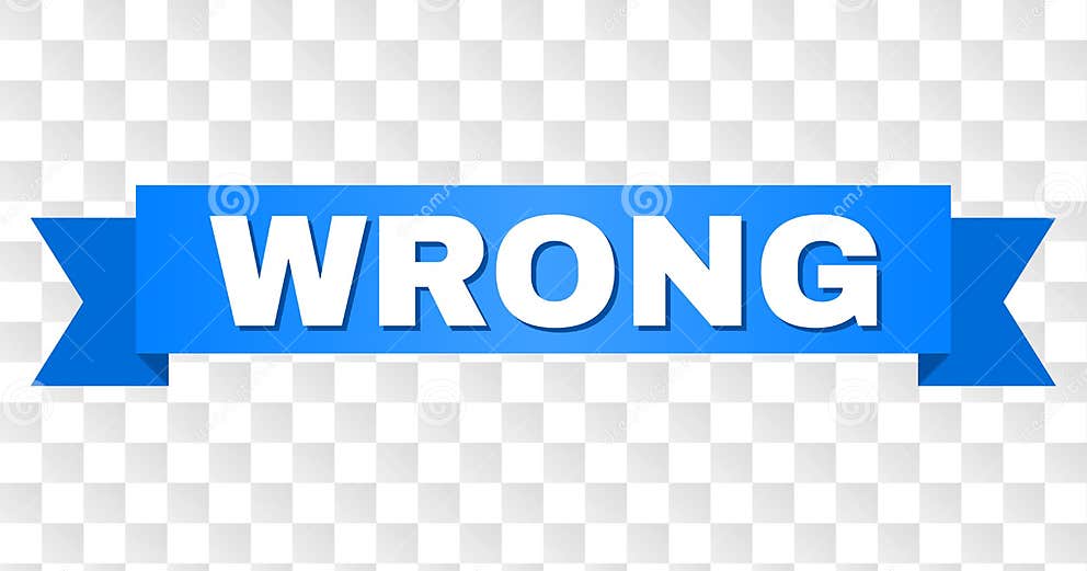 Blue Stripe with WRONG Title Stock Vector - Illustration of untrue ...