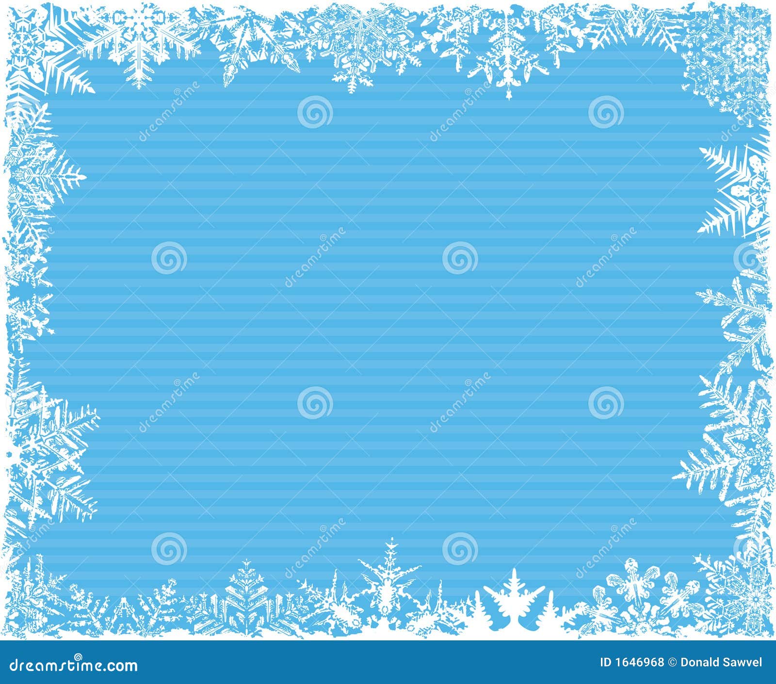 Snowflake Border Vector Illustration | CartoonDealer.com #28085346