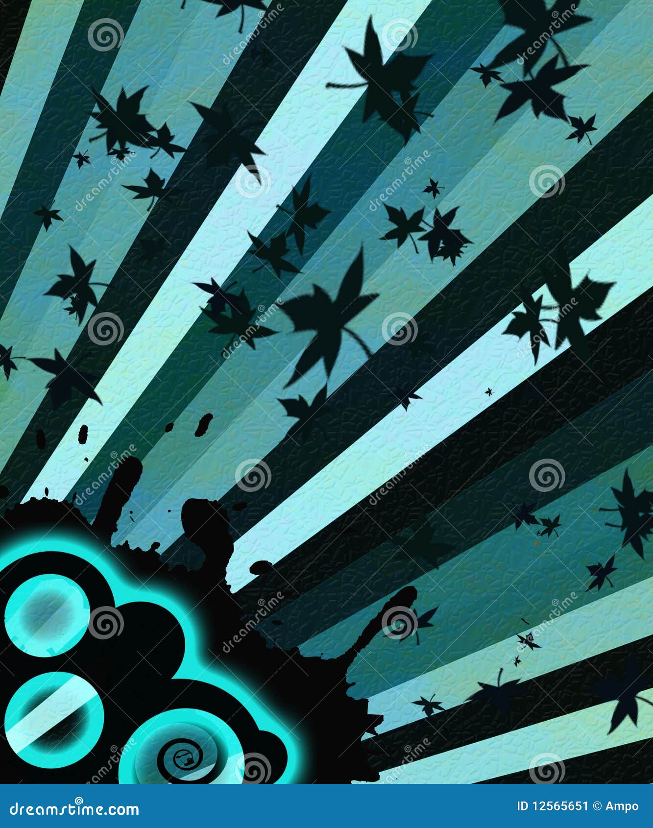 Blue stripes of music stock illustration. Illustration of star - 12565651