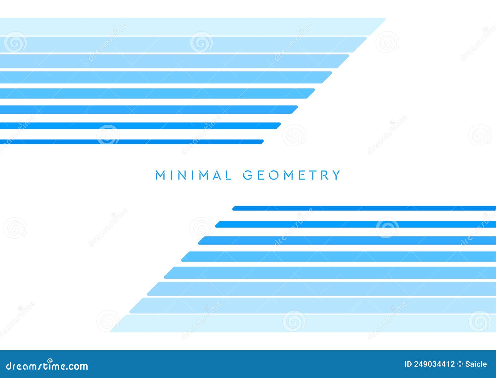 Blue Stripes on White Background Abstract Minimal Design Stock Vector ...