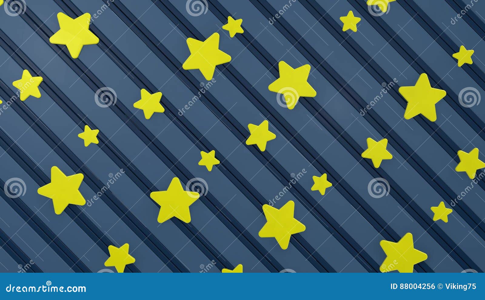 Blue Stripes with Yellow Stars Background Stock Illustration ...
