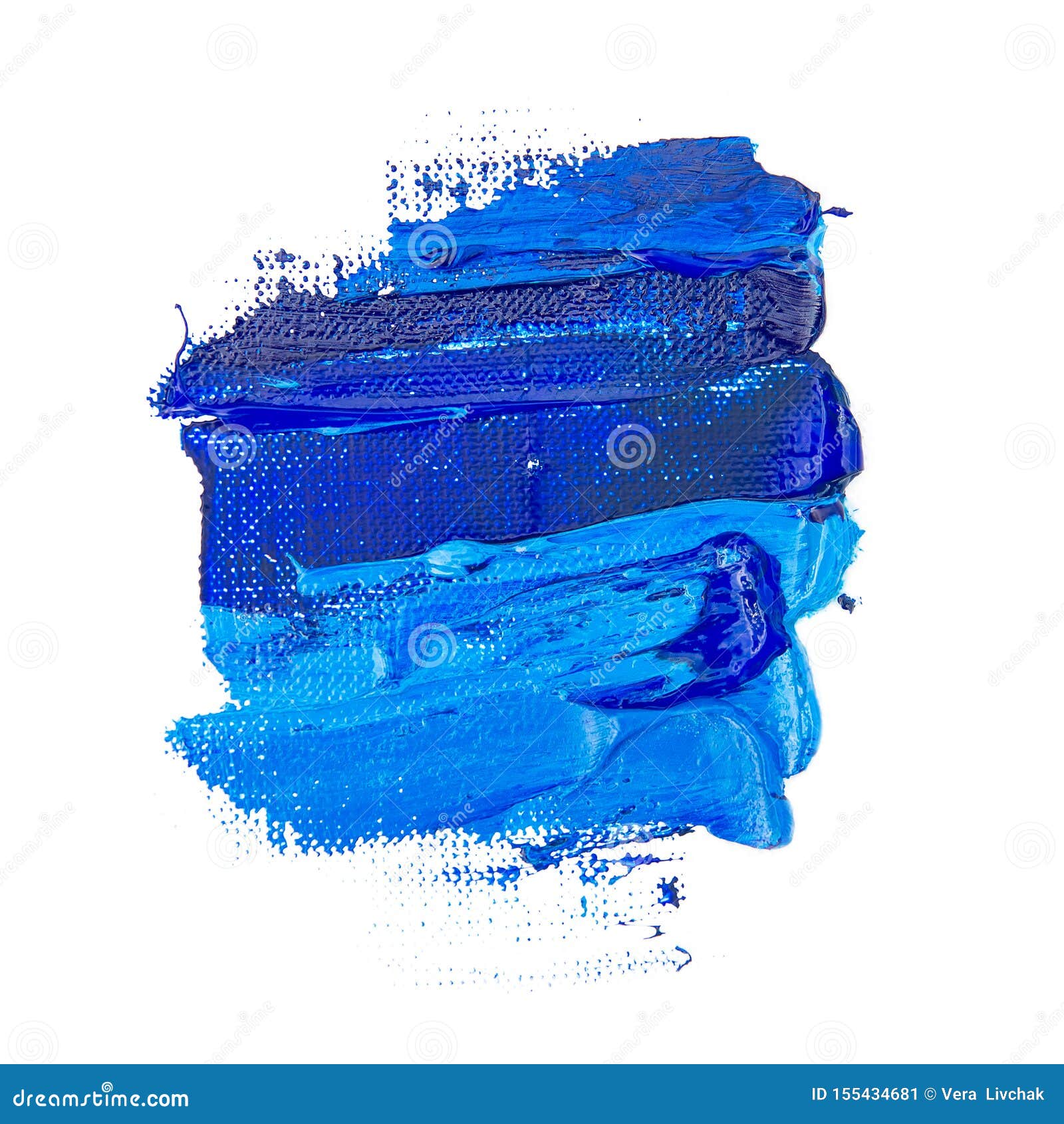 Blue paint stroke. stock image. Image of crafts, creative - 155434681