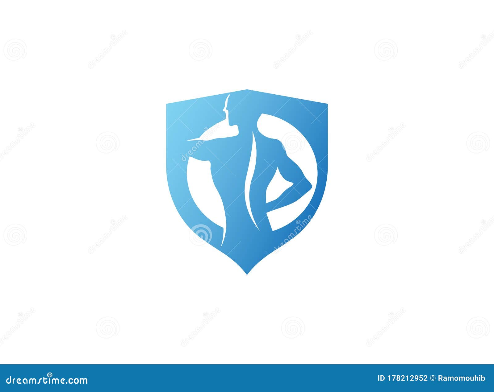 Strong man icon stock vector. Illustration of logo, icon - 178212952