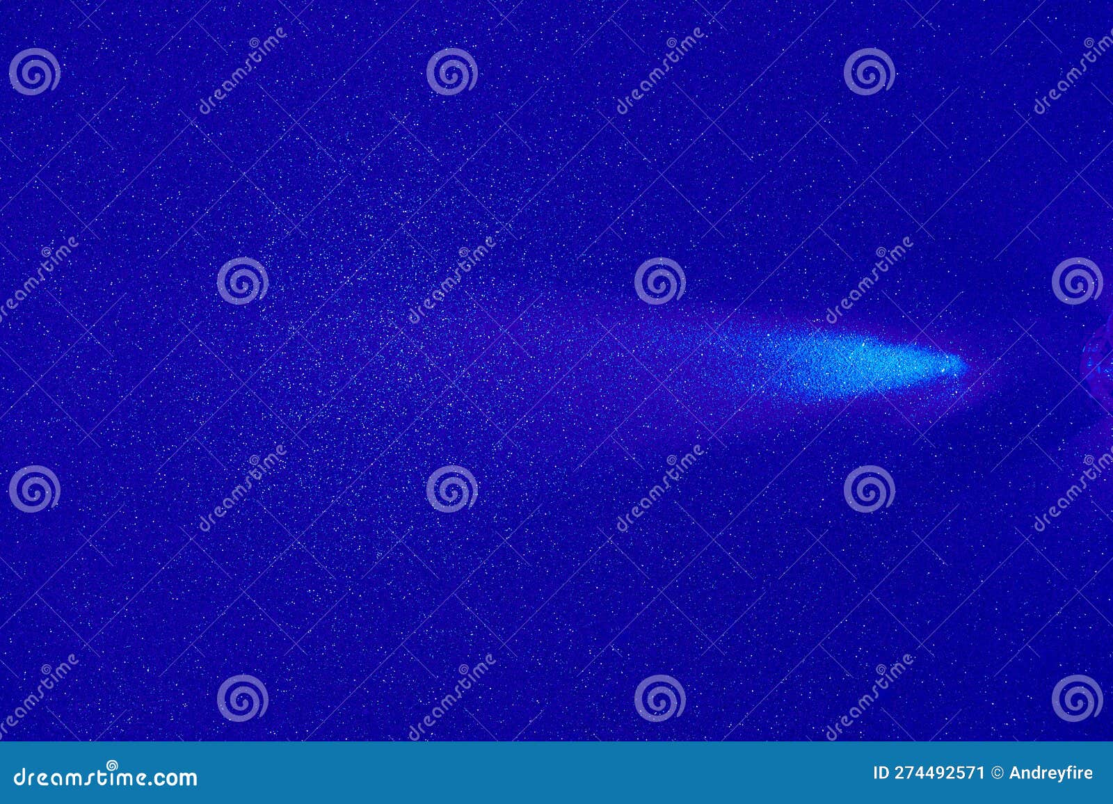On a Blue Structural Fine-grained Background, a Light Blue Beam of ...