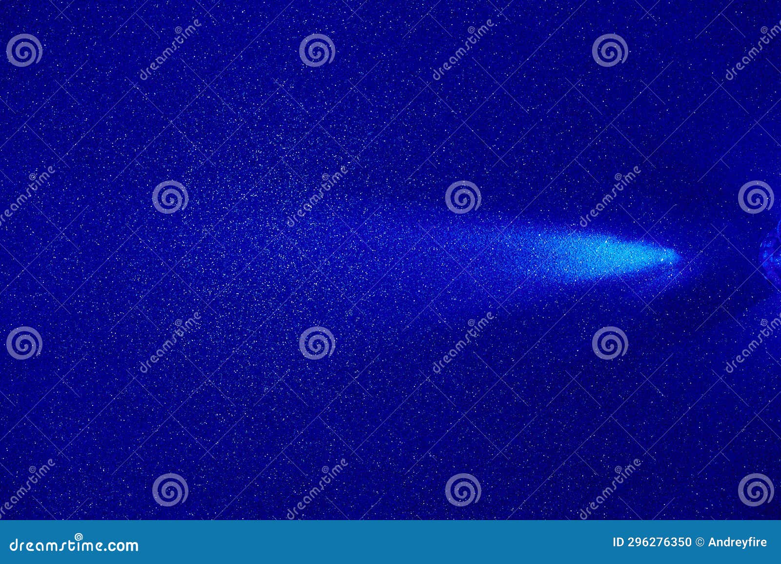 On a Blue Structural Fine-grained Background, a Light Blue Beam of ...