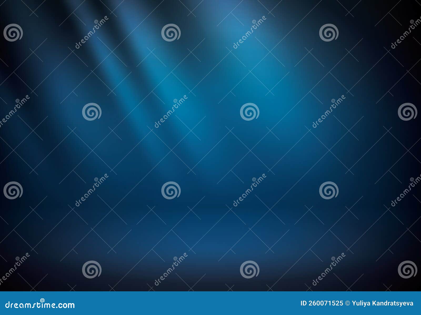 Blue Studio Scene Background. Neutral Background with Soft Rays. Soft ...