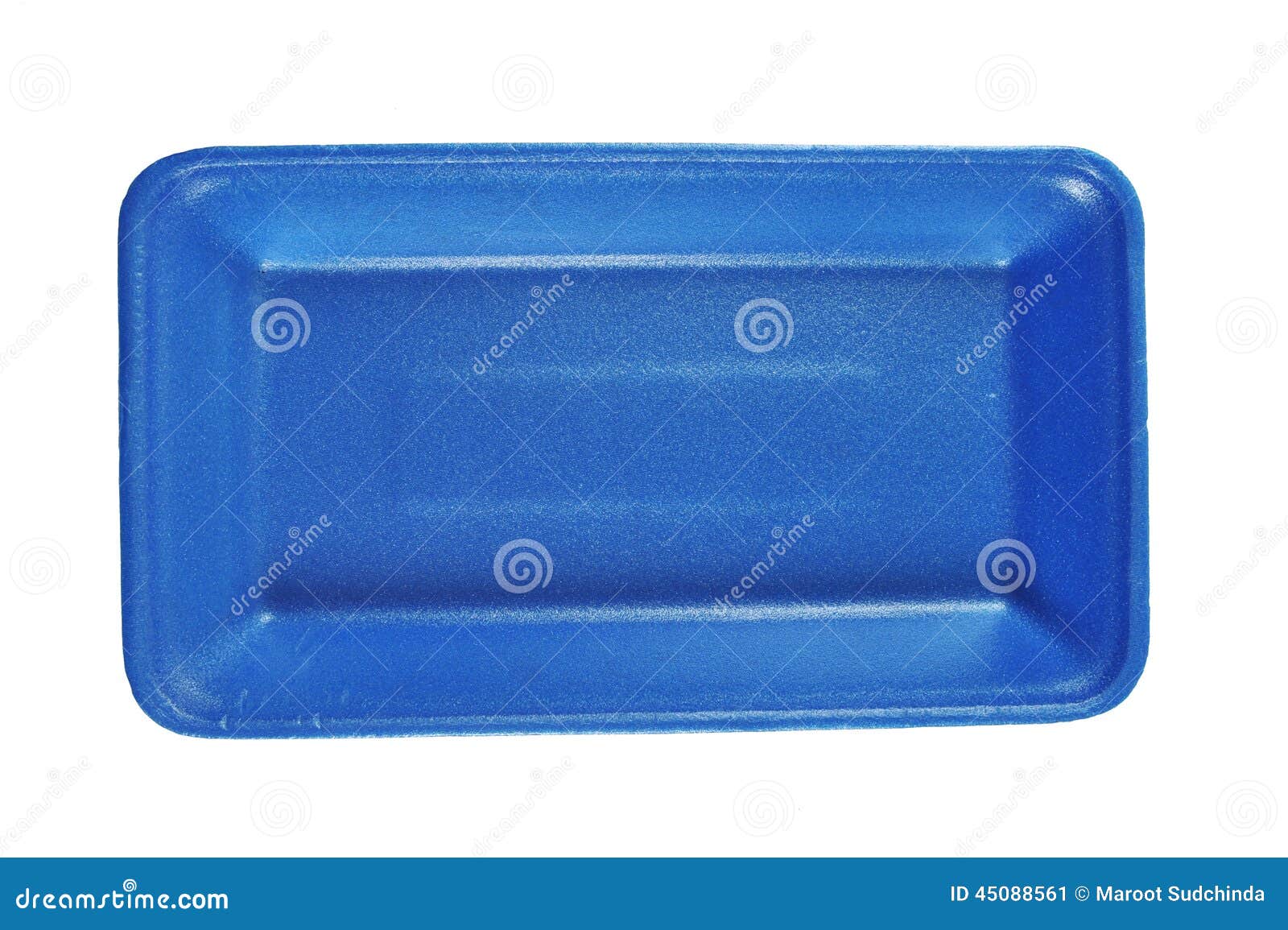 Blue styrofoam food tray stock image. Image of shape - 45088561