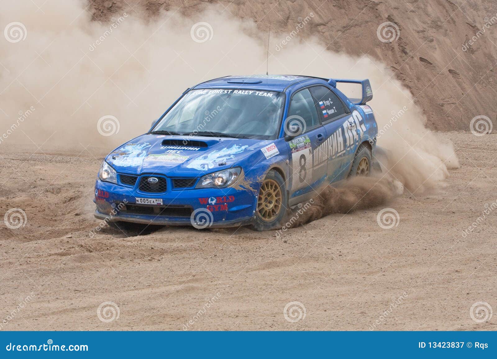 Blue Subaru Impreza at Rally Editorial Photography - Image of blue ...
