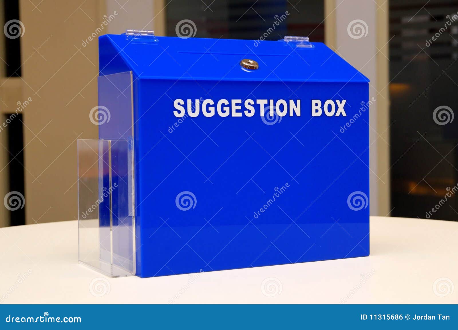 Blue suggestion box stock photo. Image of business, suggestion - 11315686