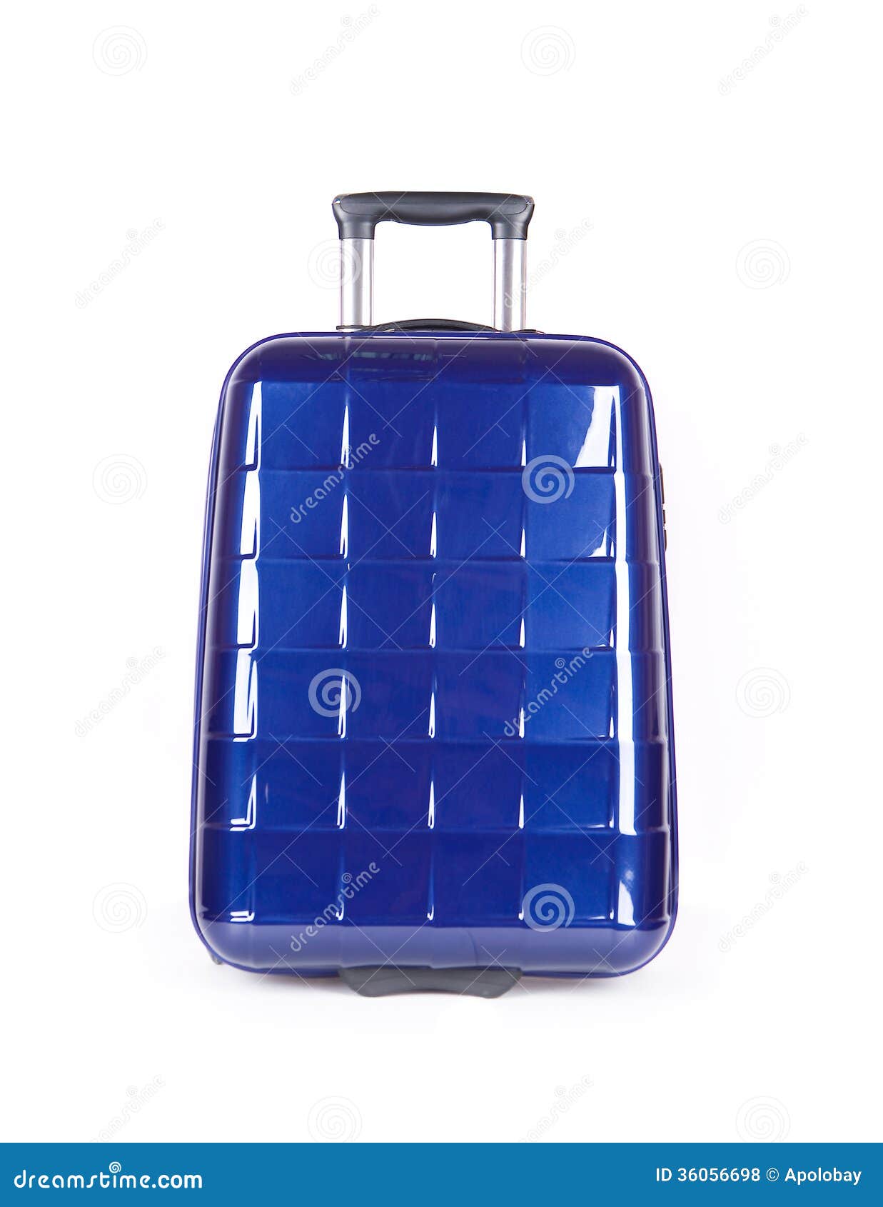 Blue Suitcase for Travel Isolated on White Background Stock Photo ...