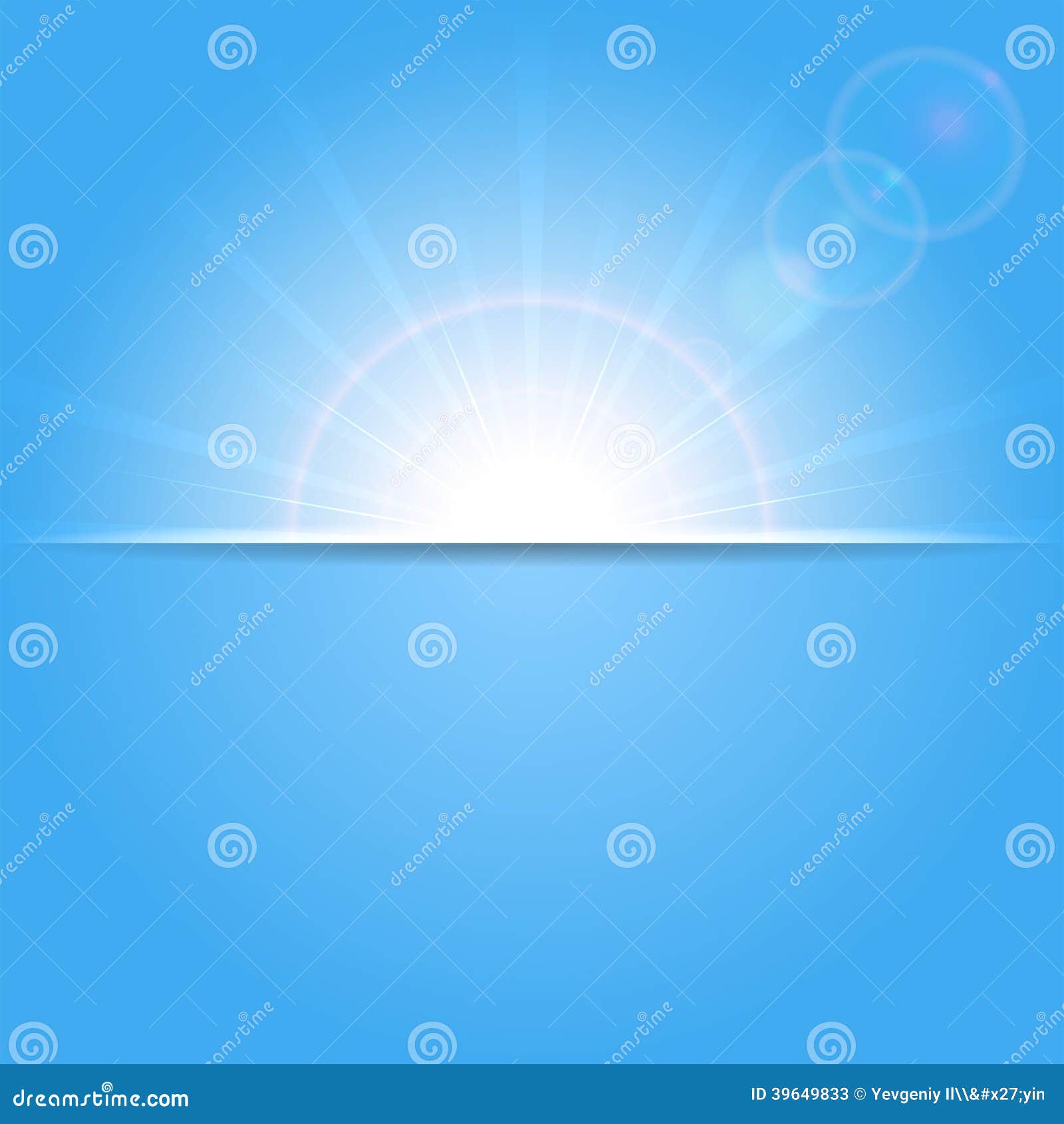 Blue summer background stock vector. Illustration of abstract - 39649833